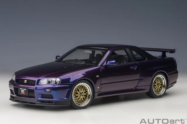 NISSAN SKYLINE GT-R (R34) V-Spec II Midnight Purple III - 1:18 - AutoArt (77403) EUR 399,90 ...