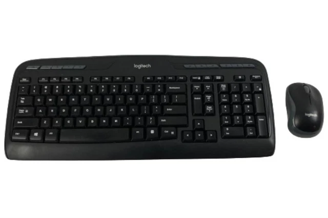 LOGITECH WIRELESS KEYBOARD Mouse Combo with USB Dongle Tested Working ...