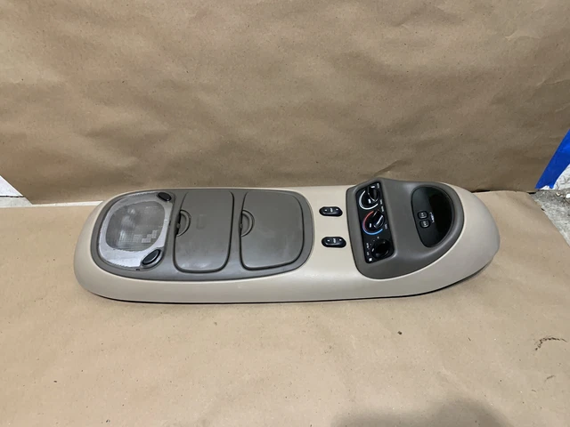 FORD EXCURSION OVERHEAD Console with Display Complete Brown Oem Roof ...