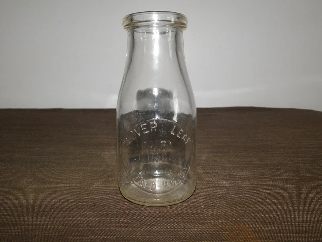 VINTAGE HALF PINT Milk Bottle Clover Leaf Dairy Buffalo Ny $111.04 ...