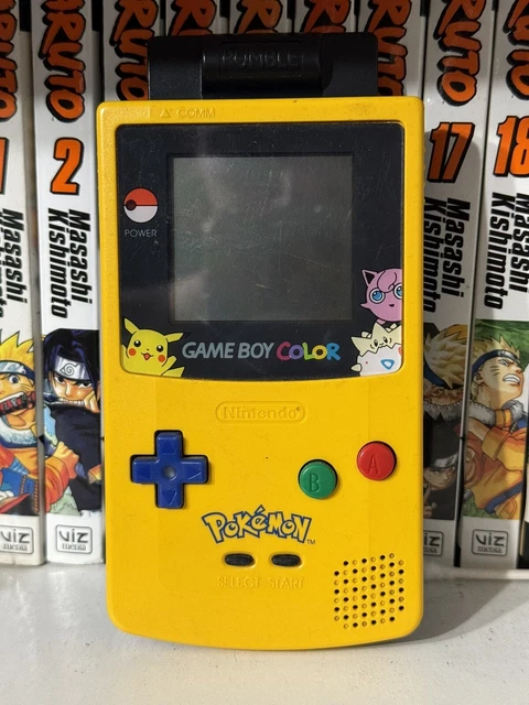 GAME BOY COLOR Pokemon Pikachu Edition CGB-001 Yellow Console W ...