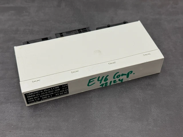 BODY CONTROL MODULE BMW E46 Basic Module 5 GM5RD K-Bus Low 6932368 £47. ...
