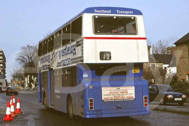 BUS PHOTO - Southend Transport 252 Q552MEV Fleetline shock rear shot £1 ...