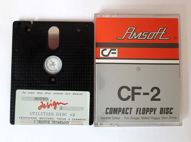 VINTAGE 3-INCH FLOPPY Disc by Creative Technology - Micro Design 2. £14 ...