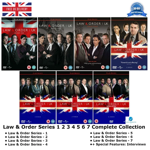 LAW & ORDER UK Series 1-7 Complete Collection 1 2 3 4 5 6 7 Original ...