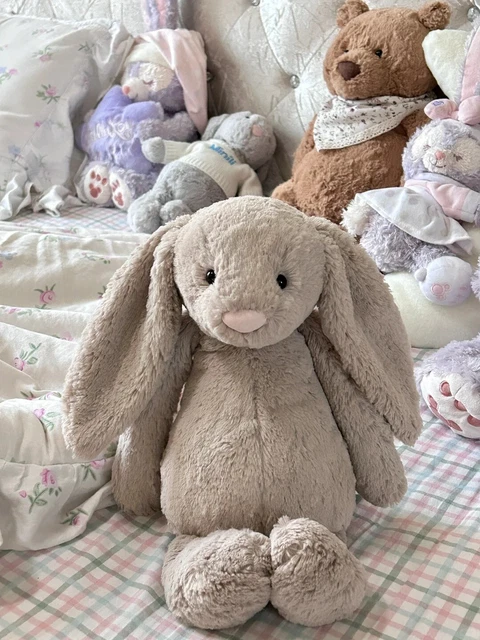 JELLYCAT BASHFUL BEIGE BUNNY RABBIT Soft Sweet Stuffed Plush Toy Christmas Gifts £35.99 ...