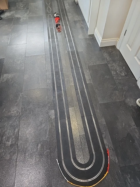 SCALEXTRIC CLASSIC TRACK Layout Scalextric Drag Strip Layout 1/32 Scale ...