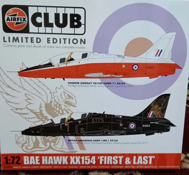 AIRFIX 1/72 CLUB edition bae hawk xx154 first and last £11.11 - PicClick UK