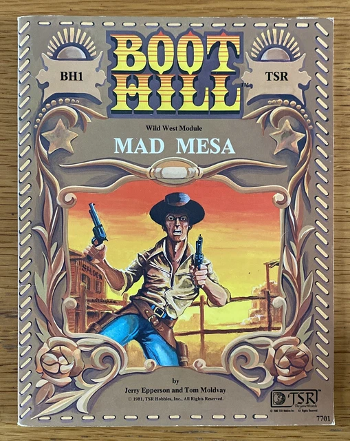 BOOT HILL BH1 Wild West RPG Modul Mad Mesa TSR 7701 EUR 35,28 - PicClick DE