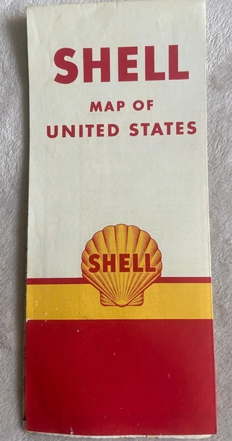SHELL TOURIST MAP OF THE USA CIRCA MID TO LATE 1960's £3.99 - PicClick UK