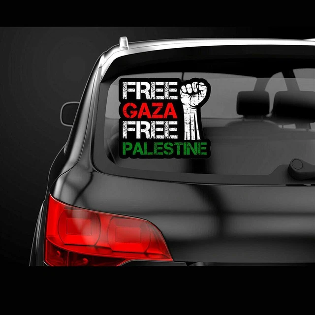 FREE PALESTINE GAZA Freedom Glass Car Protest Stickers Car Window Decal ...