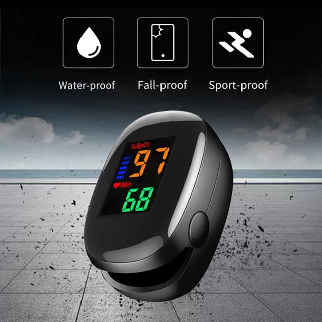 MEDICAL DIGITAL FINGER Pulse Oximeter Finger Clip Heart Rate Monitor ...