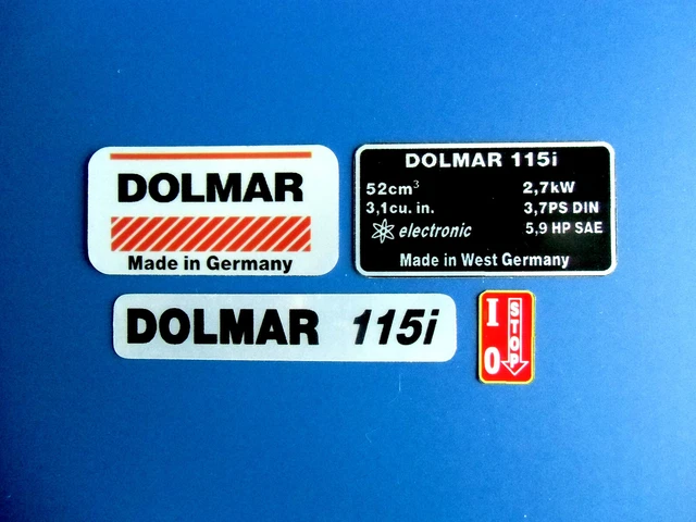 AUFKLEBERSATZ FÜR DOLMAR 115i Motorsäge EUR 13,00 - PicClick DE
