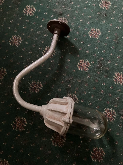 ALUMINIUM SWAN NECK Coughtrie Sw10 Light Complete With Bracket All ...