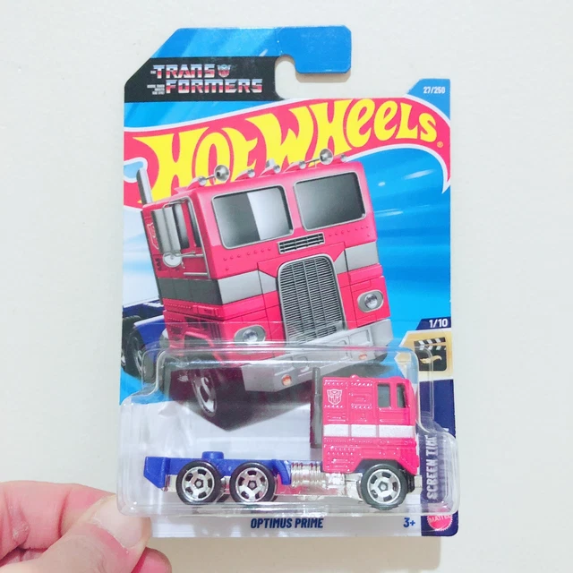 HOT WHEELS 2026 Optimus Prime HW Screen Time Transformers 27/250 NEW ...