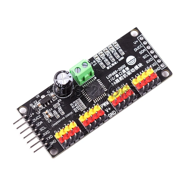 LU9685 16-CHANNEL PWM/SERVO Driver Control Board I2C Interface Module ...