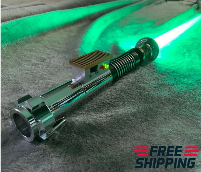 HOT STAR WARS Luke Skywalker Lightsaber Silver Metal 16 Colors RGB ...