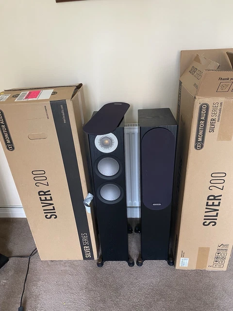 MONITOR AUDIO SILVER 200 Floor standing hi-fi stereo Speakers box ...