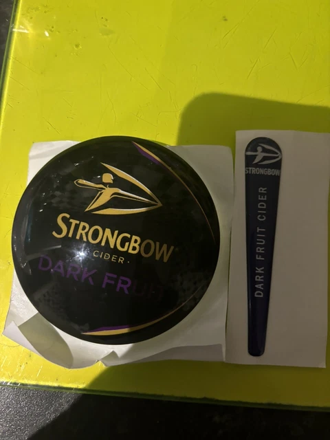 STRONGBOW DARK FRUIT Circular fish eye lens / beer pump badge for ...
