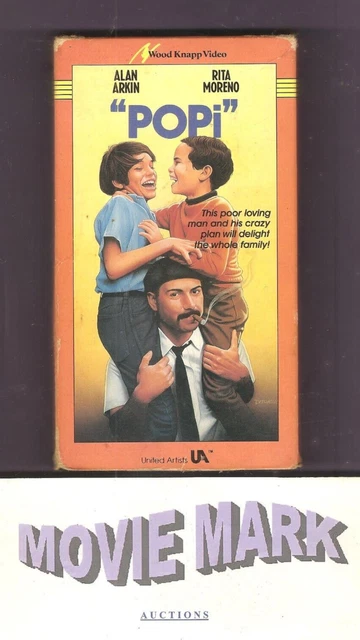 POPI 1969 WOOD Knapp Video Alan Arkin Rita Moreno vhs & BONUS 90's Club ...