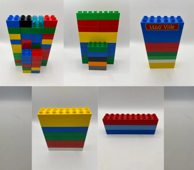 LEGO DUPLO BRICKS Building Blocks 2x4 2x2 2x6 2x8 2x10 Bundle Set £16. ...