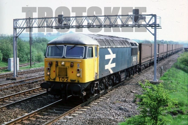 35MM SLIDE BR British Rail Diesel Loco Class 56 56102 Clay Cross 1987 ...