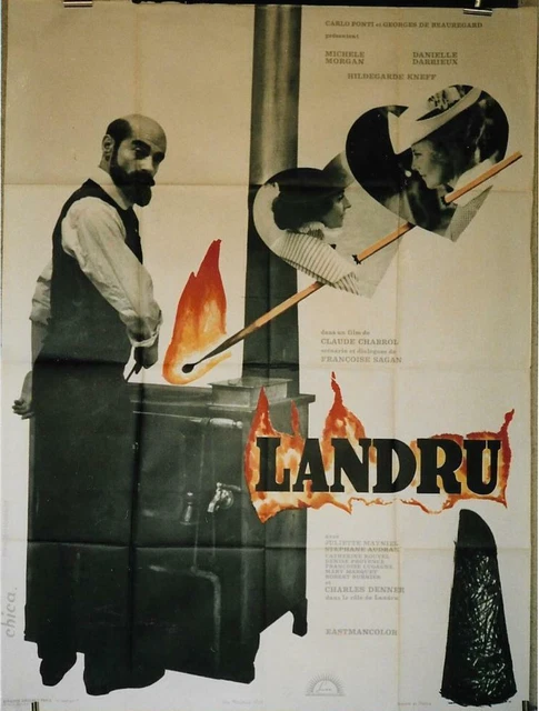 &LANDRU& MICHÈLE MORGAN, D. Darrieux, Claude Chabrol..1963- affiche ...