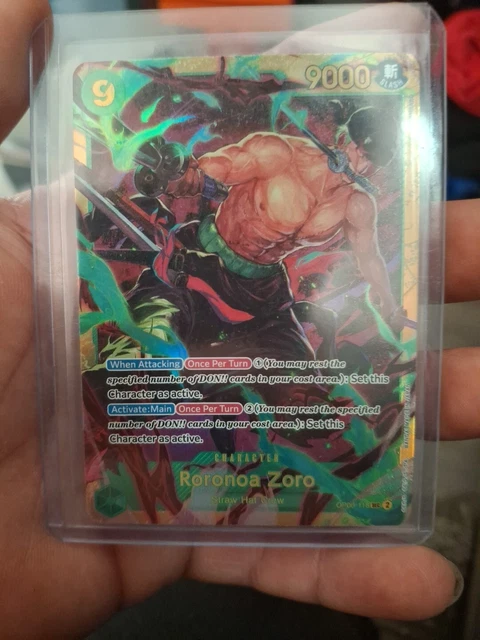 ONE PIECE RORONOA Zoro OP06-118 SEC Secret Rare Wings Of The Captain ...