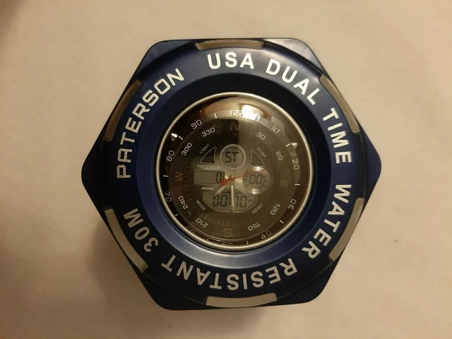 PATERSON HERRENUHR MULTIFUNKTION Dual Time Chronograph Wasserfest. EUR ...