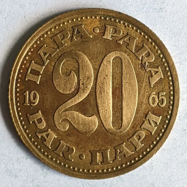 1965 YUGOSLAVIA 20 Para coin £0.39 - PicClick UK