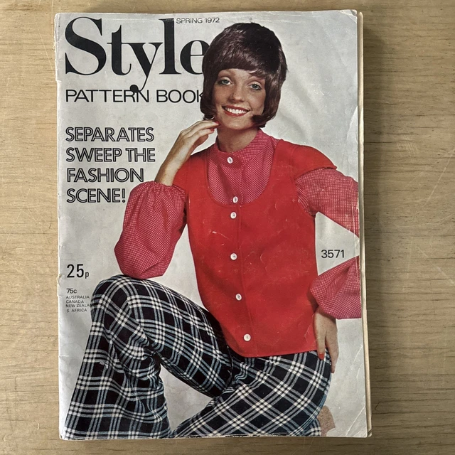 VINTAGE STYLE PATTERN Book 1972 - Fashion Magazine 1970s £25.00 ...