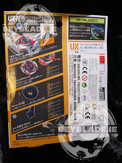 TAKARA TOMY BEYBLADE X -UX-11 Starter Impact Drake 9-60LR - IRISH STOCK ...
