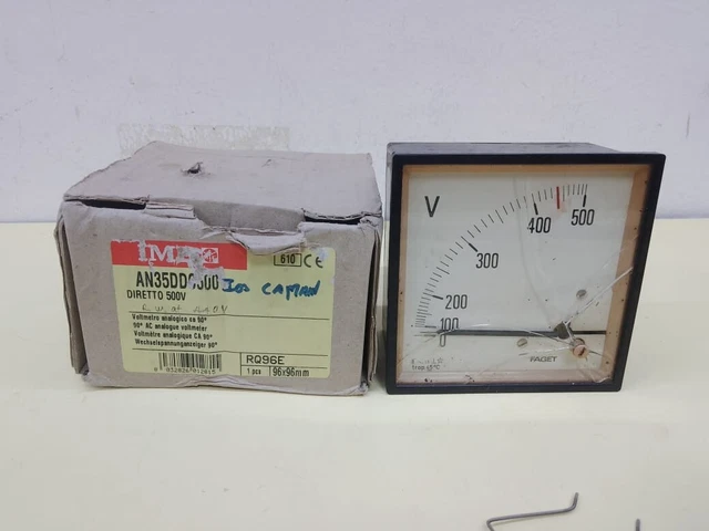 IME AN35DDC500 RQ96E 96x96mm 500VAC Voltmeter für Installation EUR 242,01 - PicClick DE