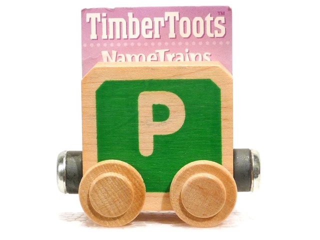TIMBER TOOTS NAME Trains Wooden Railway System Alphabet Preschool Toys ...