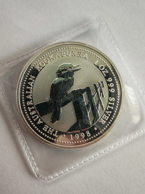 1998 AUSTRALIAN PERTH Mint Kookaburra 1 oz Silver Coin .999 £83.90 ...