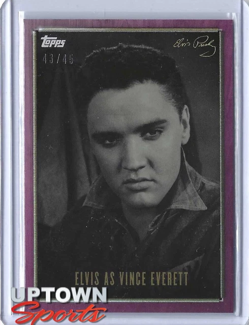 CARTE 2022 TOPPS Elvis Presley The King of Rock & Roll #33 - ROSE parallèle #43/45 EUR 10,80 ...