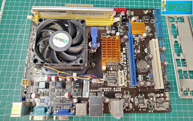 ASUS MICRO ATX M2A74-AM SE rev1.00g SOCKET AM2 +AMD ATHLON II X2 240 (2 ...