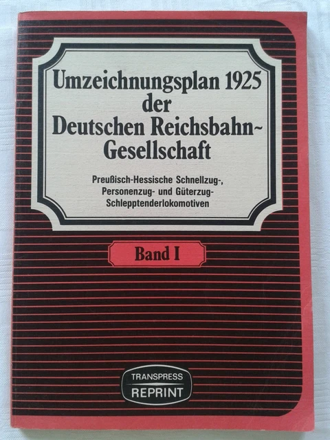 PLAN DE REDESSIN 1925 de la Deutsche Reichsbahn Gesellschaft (volume 1 ...