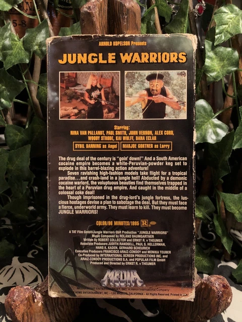 JUNGLE WARRIORS (VHS, 1985 Media) Sybil Danning 80s Action B-Movie Cult ...