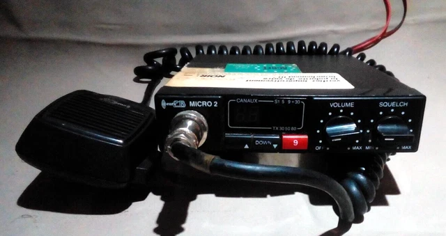 VINTAGE CB EURO CB MICRO 2 émetteur récepteur avec son microphone 40 ...