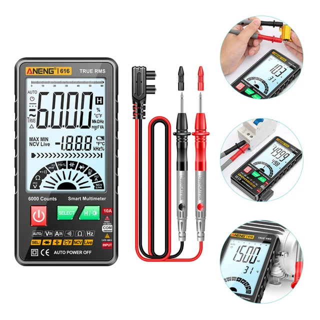 MULTI TESTER PER Voltmetro Continuità Amperometro Multimetro Digitale ...