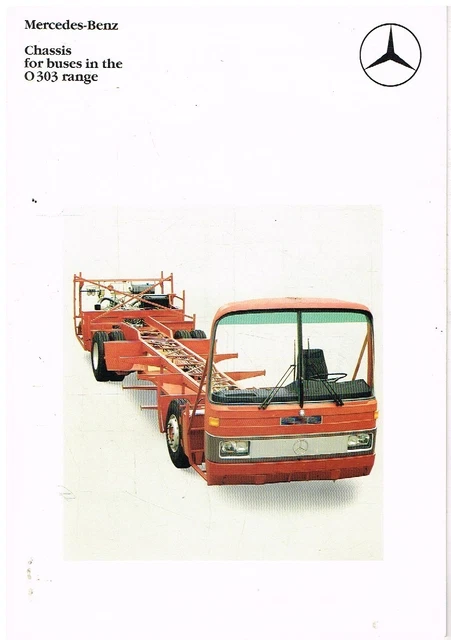 MERCEDES-BENZ 0303 SERIES Bus/Coach Chassis Orig. 1984 Factory Uk Sales ...