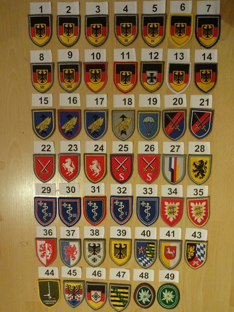 ORIGINAL BUNDESWEHR VERBANDSABZEICHEN WÄHLBAR nach Tabelle Patch ...