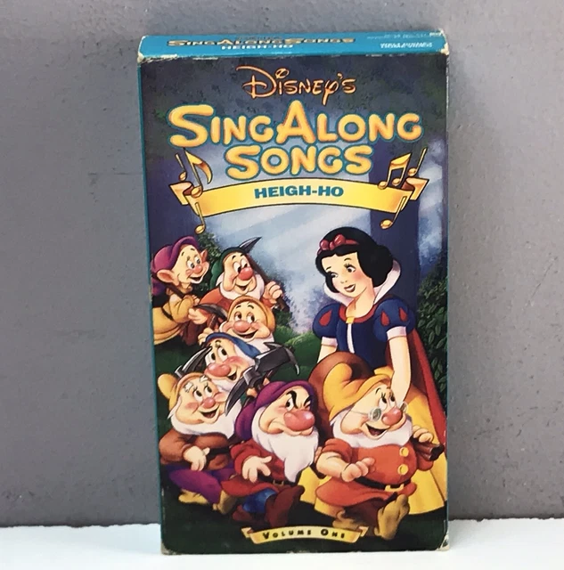 DISNEY’S SING ALONG Songs VHS Video Tape Snow White Heigh-Ho Vol. 1 One ...