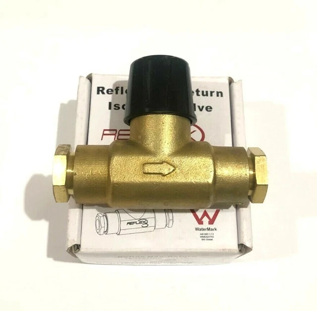 REFLEX RNRI15MF NON Return Isolation DUO Valve 15mm Internal Flared ...