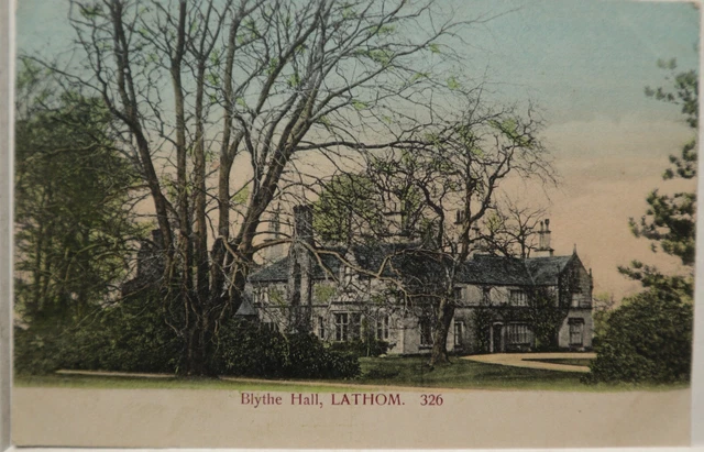 ANCIENNE CARTE POSTALE 1905 Lathom Blythe Hall EUR 24,92 - PicClick FR