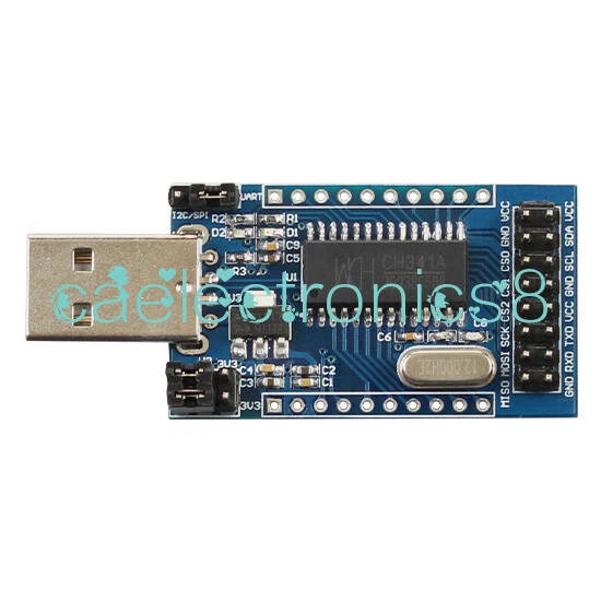 CH341A MODULE USB to UART IIC SPI TTL ISP EPP/MEM parallel converter $4 ...