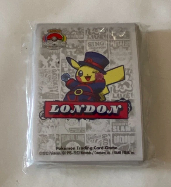 LONDON WORLD CHAMPIONSHIPS 2022 Pokemon Center - Pikachu 65 Deck Card ...