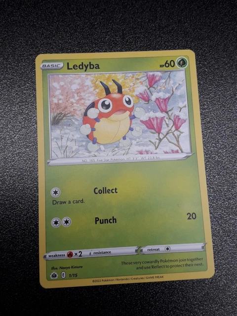 M - POKEMON Card - Basic - Ledyba - Regular - Match Battle - 1/15 - M ...