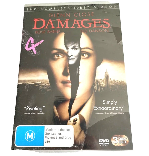 DAMAGES SEASON 1 (DVD 2007) 3 disc -Glenn Close drama - Brand New Fast Post $8.00 - PicClick AU